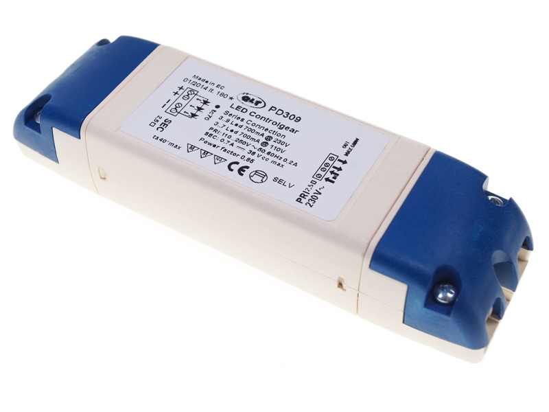 230V Pro 3W LED Driver, 700mA 3-9 3W LEDs - Matronics