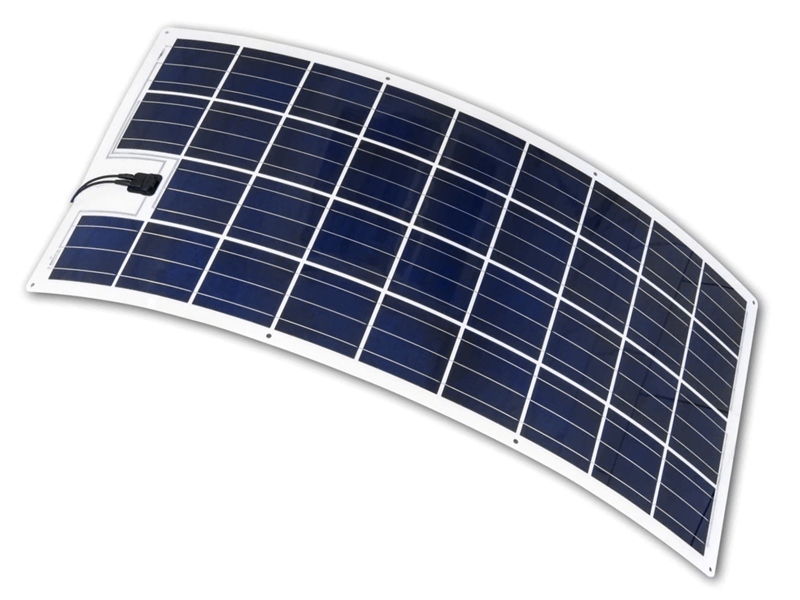Fleksibelt og letvægts solcellepanel, 12V - Matronics