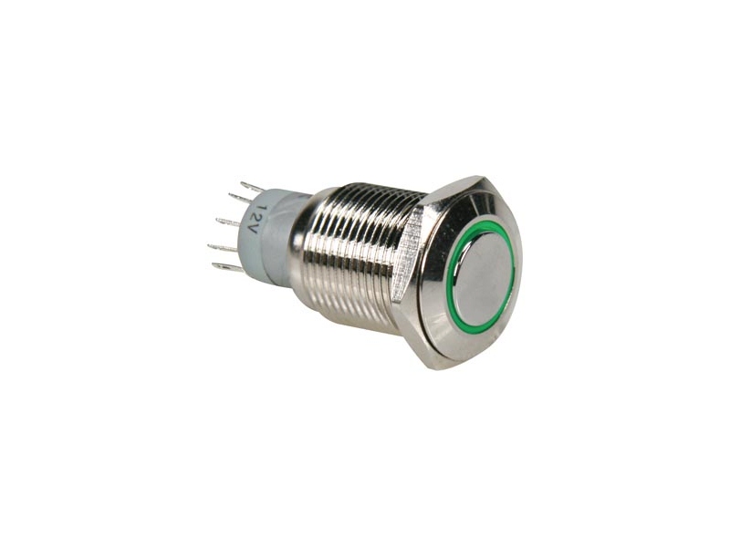 Trykafbryder i stål Push On - 12V - Matronics