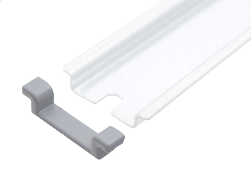 Endeprop til DIN skinne 35mm x 7.5mm - Matronics