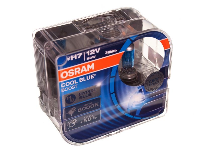 H7 12V Osram Cool Blue Boost 80W, +50% 2 pack - Matronics