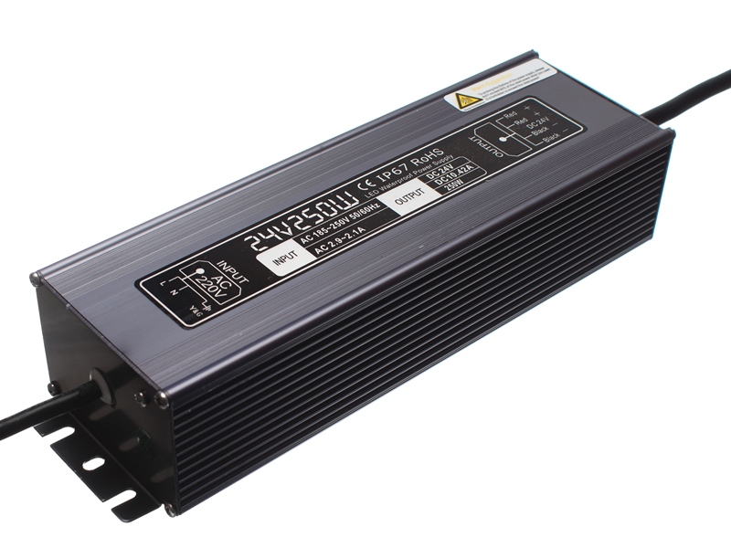 230V til 24V DC transformator, IP67 - Matronics