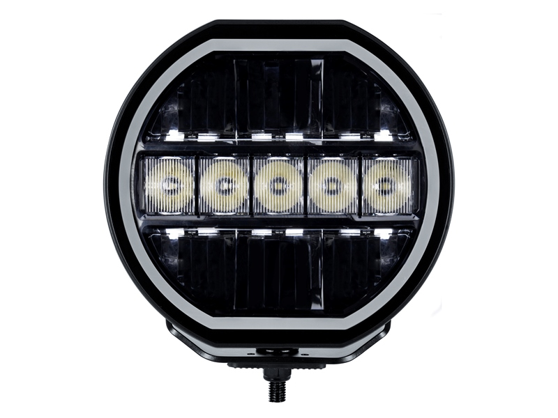 Black-series HEXA LED fjernlygte med dual positionslys, E-godkendt 10 ...