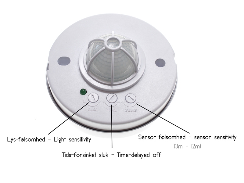 Bevægelses-sensor til loft og væg-montering - Matronics