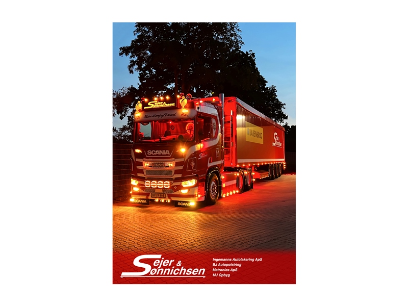 Plakat B1 70x100cm Sejer S nnichsen Scania R590 Matronics Plakat B1 70x100cm Sejer S nnichsen Scania R590 Matronics